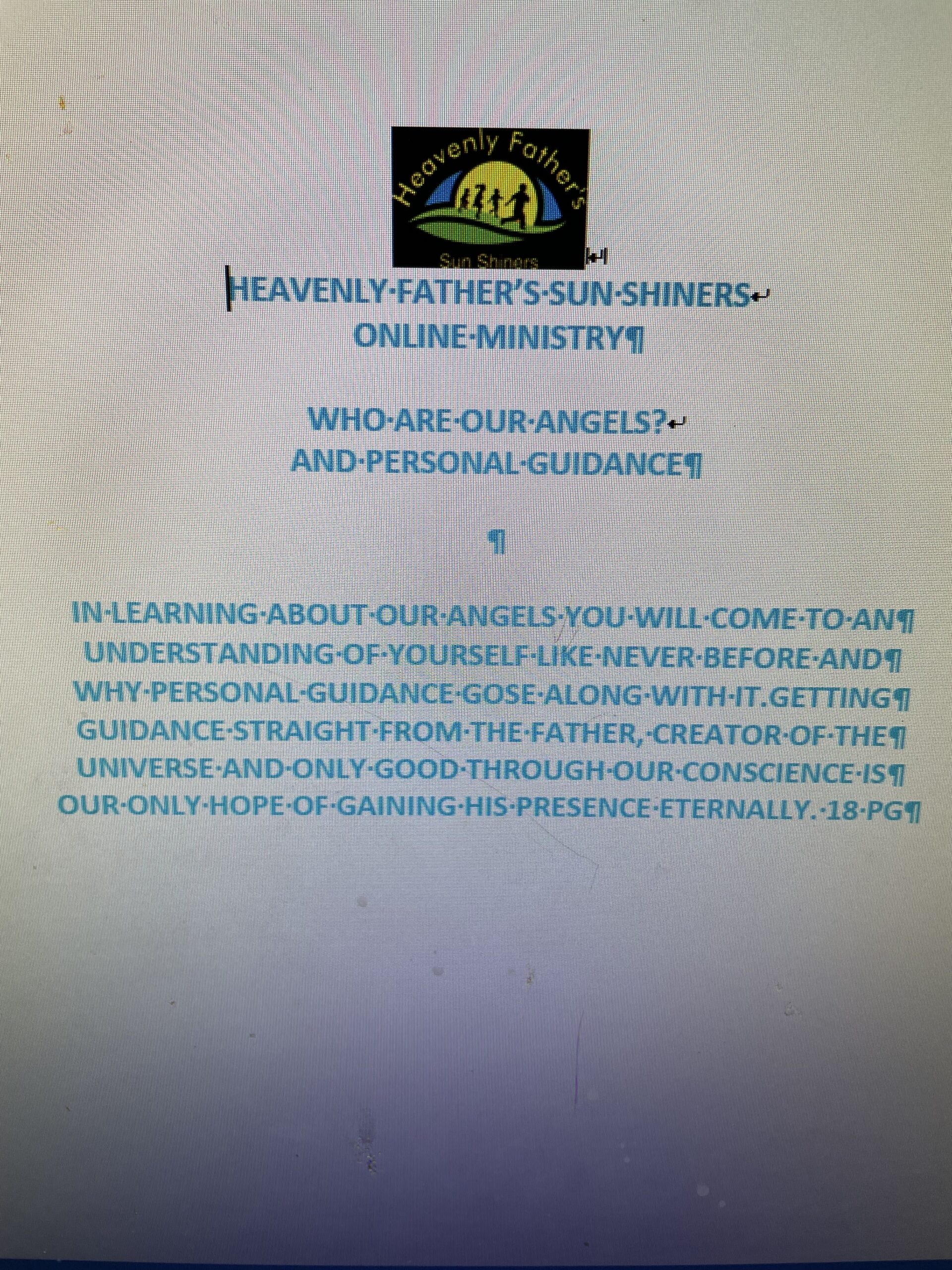 WHO ARE OUR ANGELS? – Heavenly Father's Sun Shiners